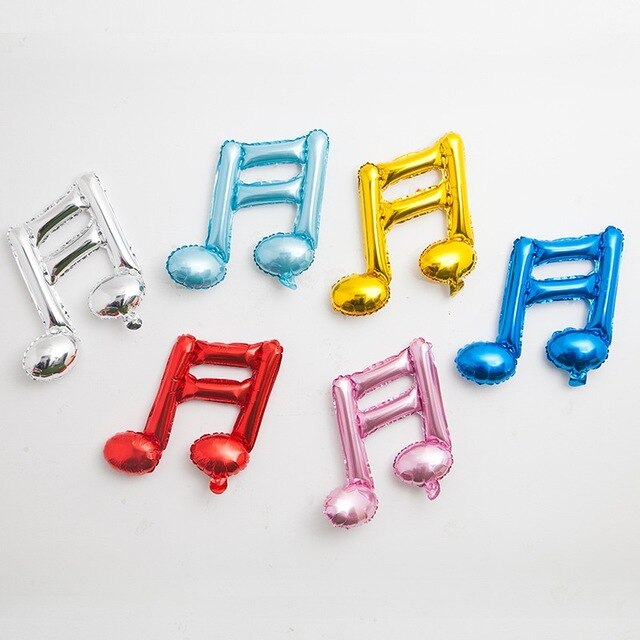 musical note balloon toy 6pcs Foil Inflatable Ball... – Grandado