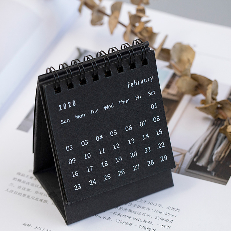 Jaar Mini Desktop Kalender Creatieve Eenvoudige Vi... – Grandado