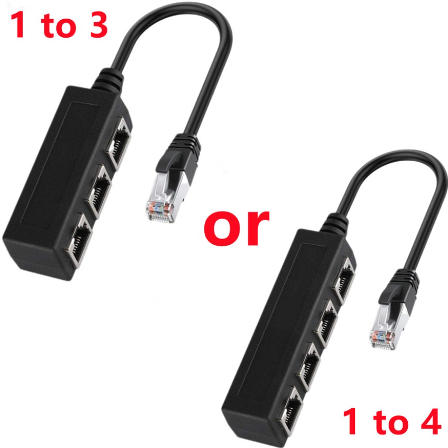 RJ45 Ethernet Cable Splitter Network Adapter Ether... – Vicedeal