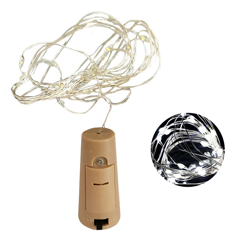 300cm- strengs lys sølvtråd juleguirlander festoon... – Vicedeal