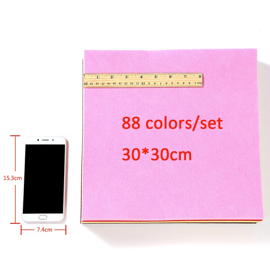 88 Colors/lot Felt Fabric Nonwoven Felt 1mm Thickn... – Grandado