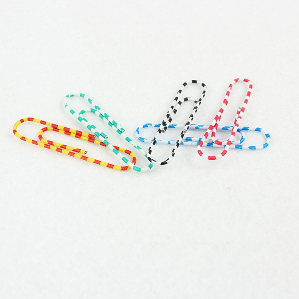 450pcs Zebra Paper Clip Metal Colorful Spring Clip... – Grandado