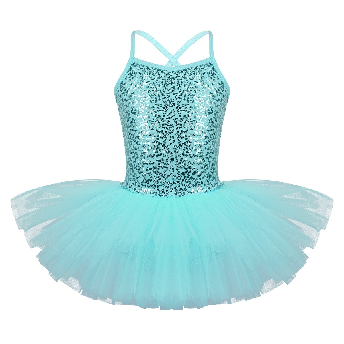 Kids Child Girls Ballerina Sequins Ballet Tulle Tu... – Grandado