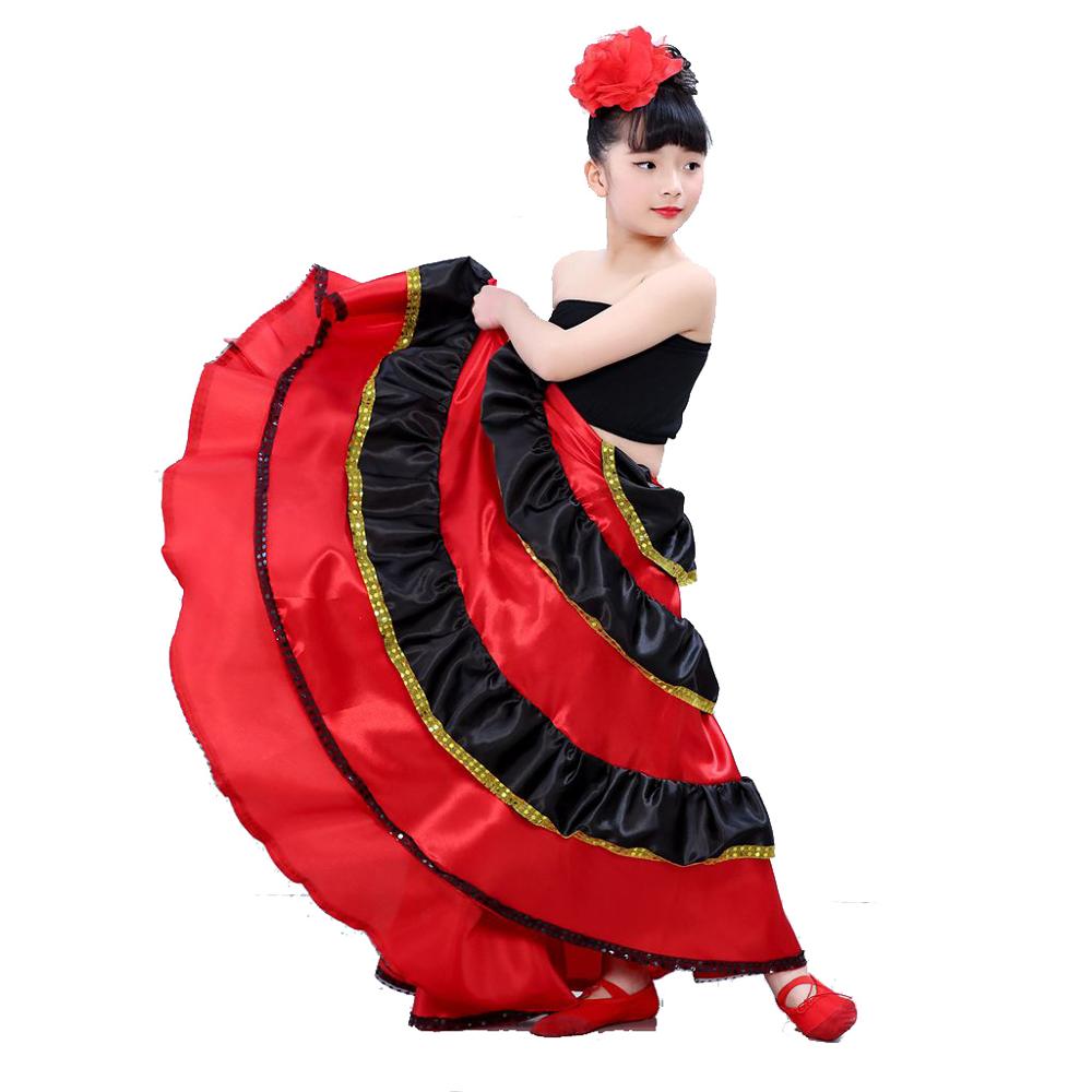 Girls Spanish Dance Costumes Children Spanish Flam... – Grandado