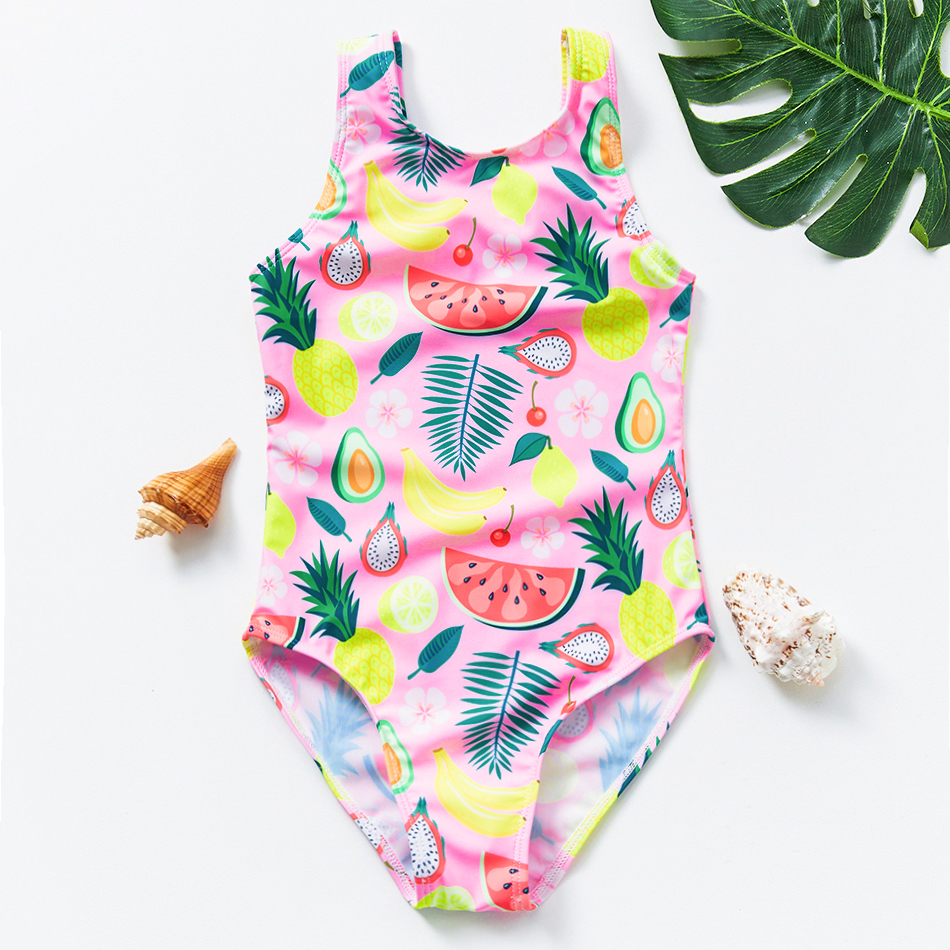2-9years Meisjes Badpak Een Stuk Zomer Stijl Tropi... – Grandado