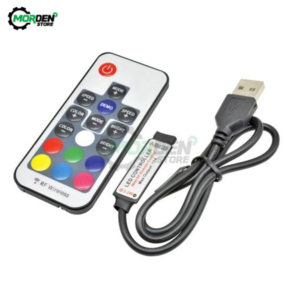 5V 12V LED RGB IR RF Remote Dimmer Controller 5V 1... – Vicedeal