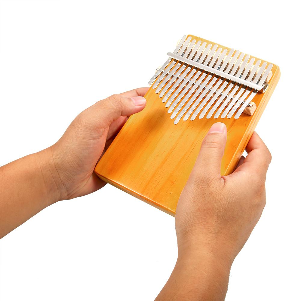 17 Key Kalimba Thumb Piano Single Wooden Pine Mbir... – Vicedeal
