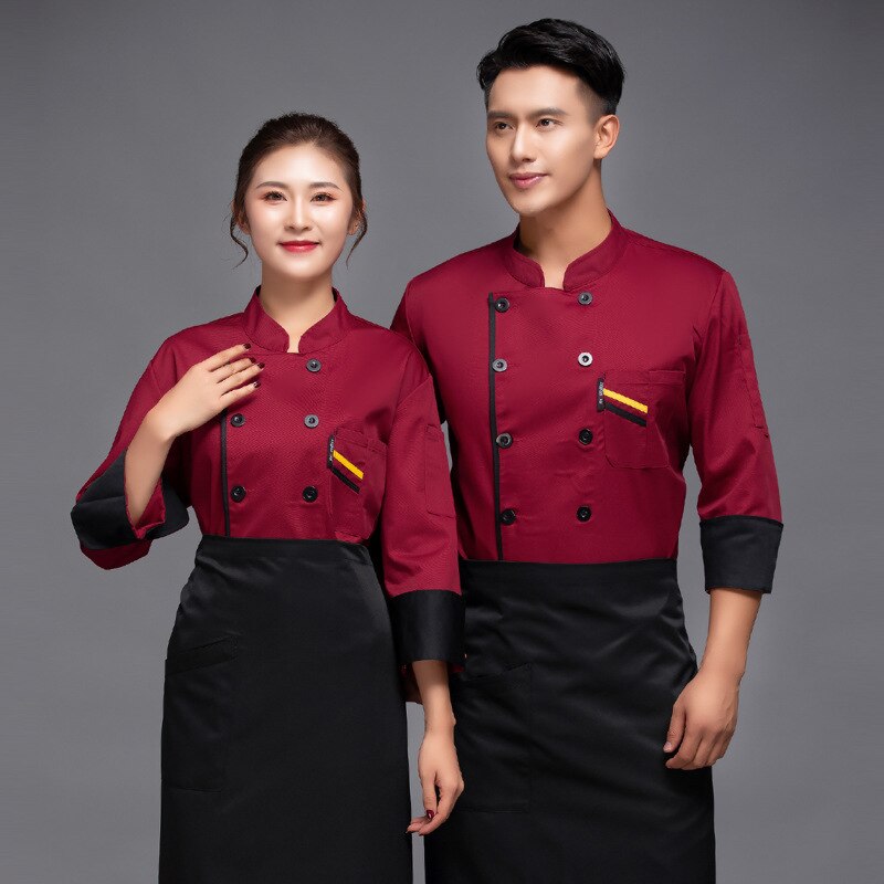 Restaurant Clothes Chef Uniform After Men Long Sle... – Grandado