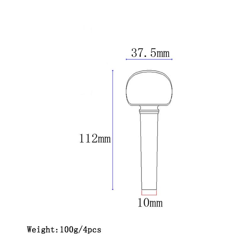 Wooden Ebony Cello Pegs Cello Shaft Handle Musical... – Grandado