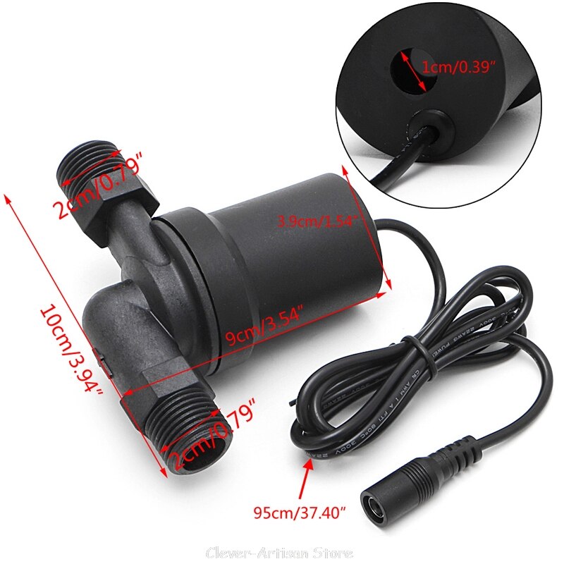 TE091 3m Head 12V 480L/H Brushless Solar Circulati... – Grandado