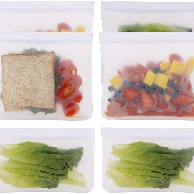 Translucen Silicone Bag PEVA Silicone Food Storage... – Grandado