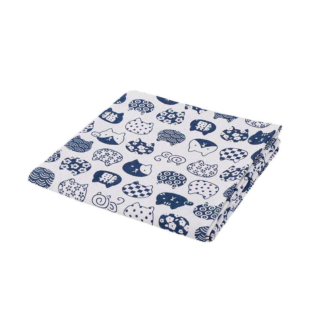 Lychee Life Cat Print Fabric Organic Cotton Fabric... – Grandado