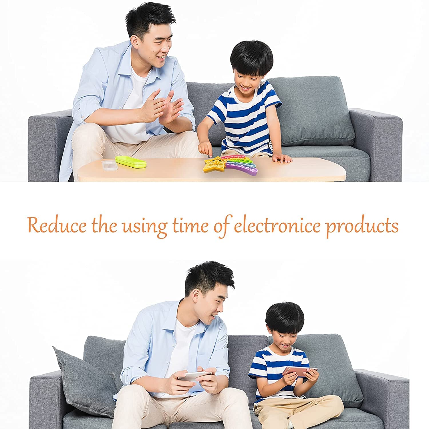 Push Popper Toy Toddlers Squeeze Star Silicone Toy... – Vicedeal