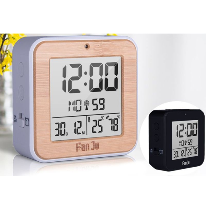 Dcf Radio Controlled Digital Dual Alarm Clock Ther Vicedeal