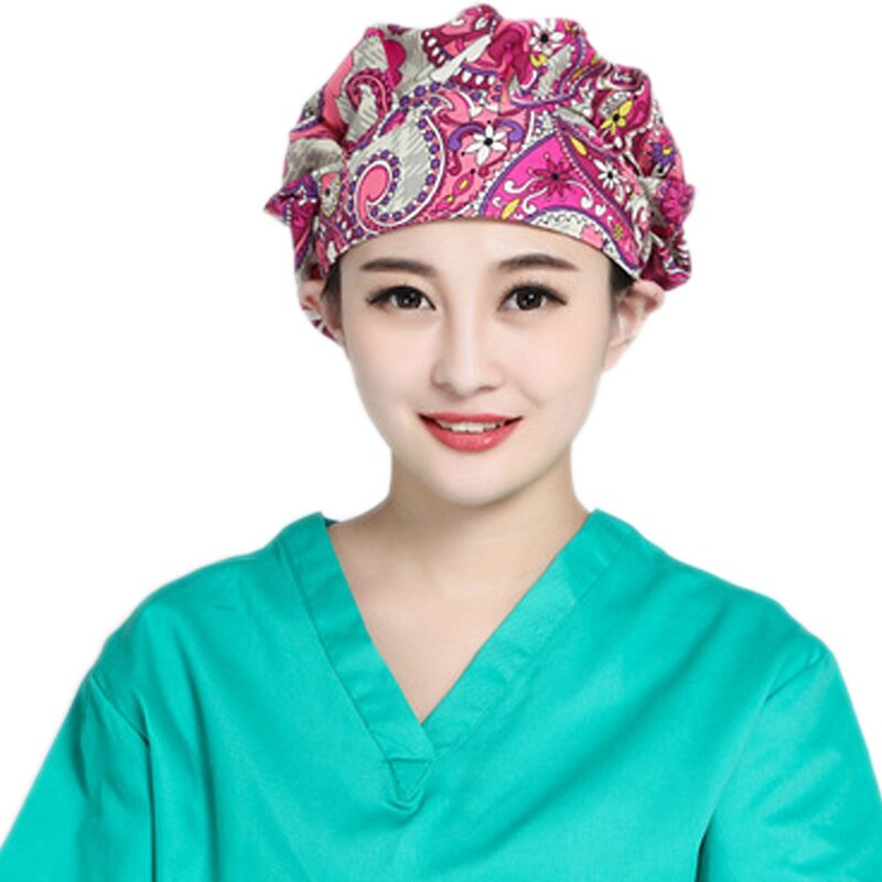 Female Scrub Hat Nurse Hat Adjustable Sweat Band F... – Vicedeal
