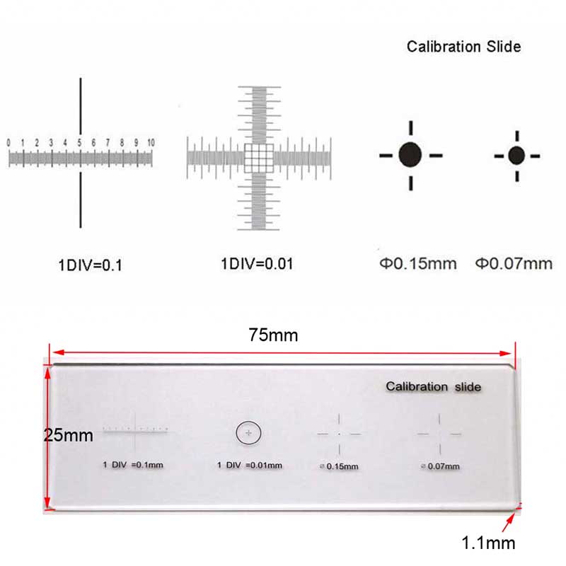 0.01Mm Microscoop Objectmicrometer Cross Dot 0.01M... – Vicedeal