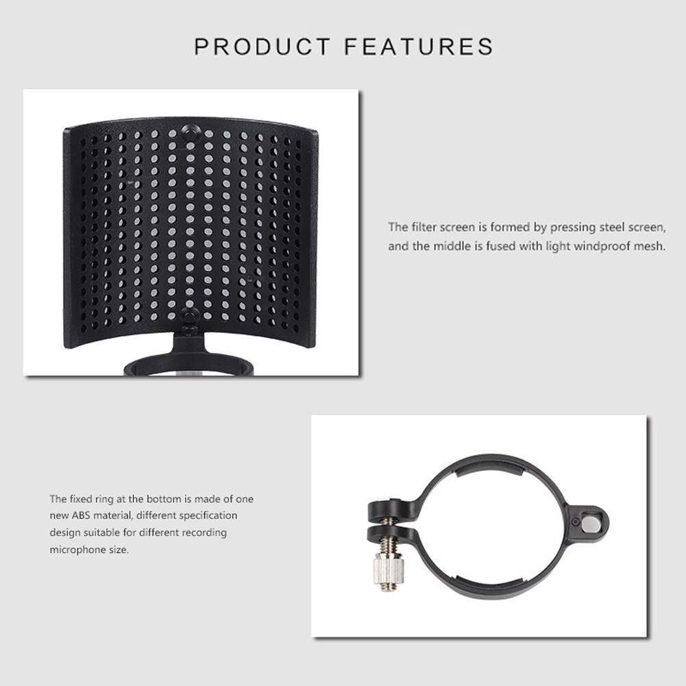 U-shape Microphone Filter Screen Microphones Recor... – Grandado