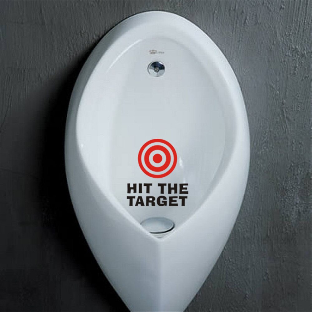 The Toilet Sticker With The Word Hit The Target Fu... – Grandado