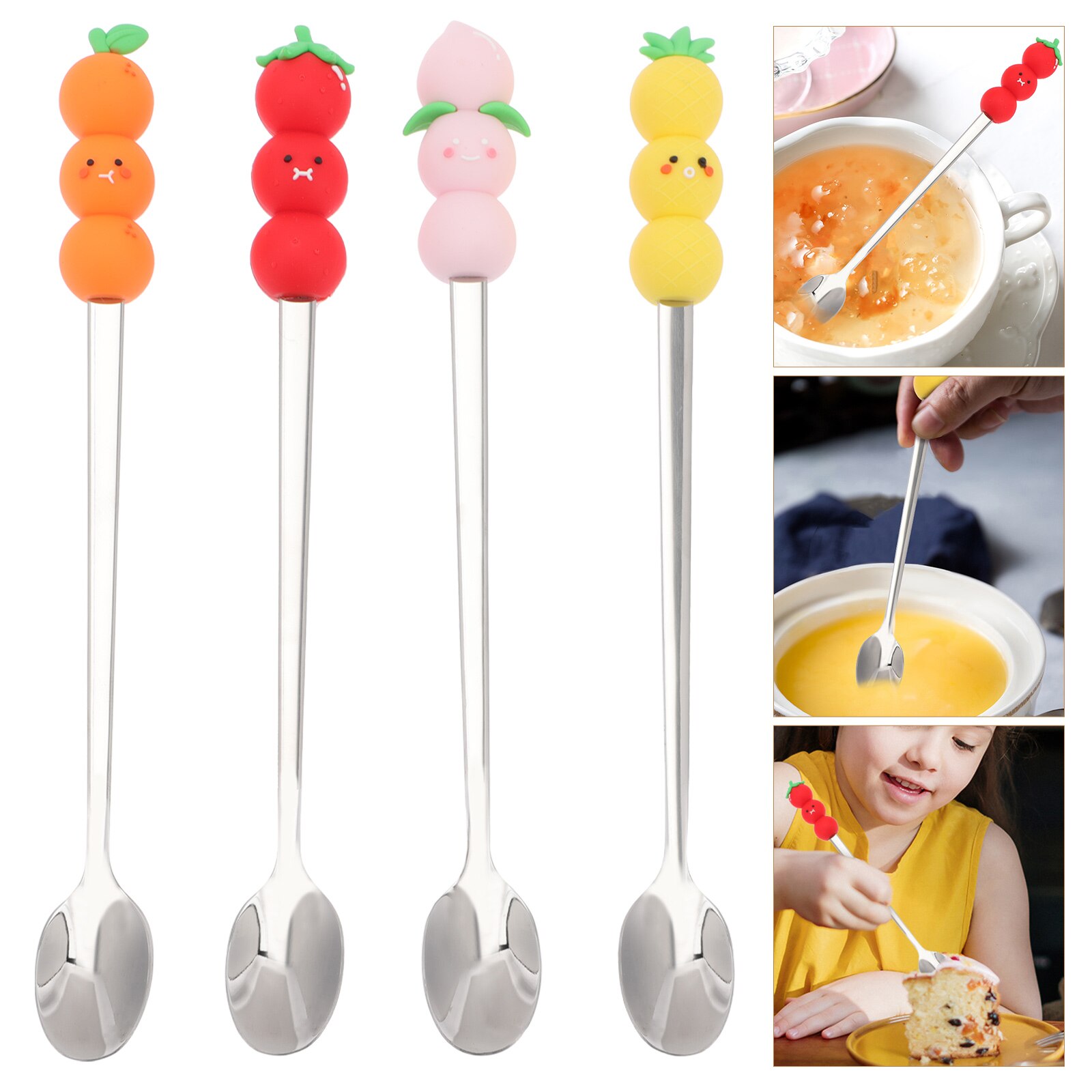 4Pcs Stainless Steel Coffee Mixing Spoons Cartoon ... – Grandado