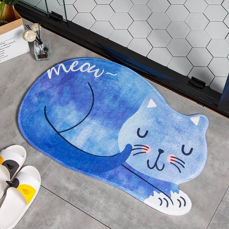 Cartoon Slapende Kat Badmat Toegangsdeur Mat Kat G... – Grandado