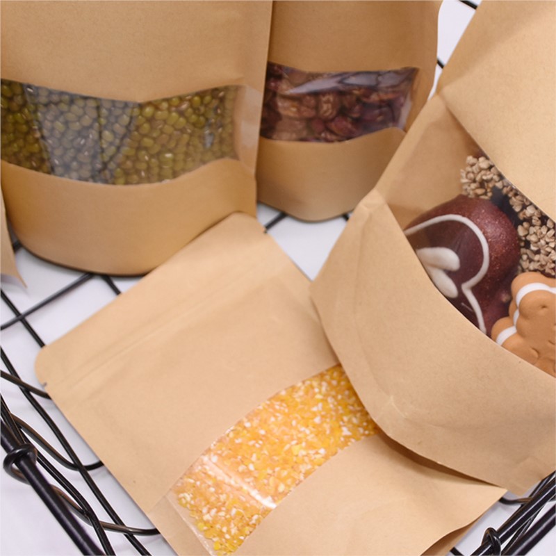 50Pcs Kraft Paper Bag Packing Bags Biscuit Candy F... – Vicedeal