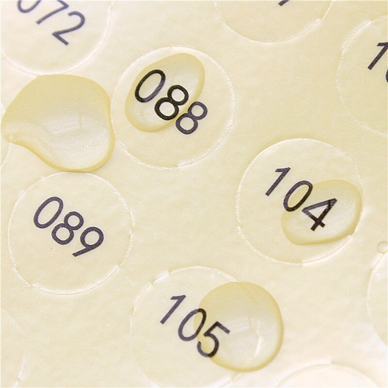 Transparent Waterproof Labels 1-480 Number Self-Ad... – Grandado
