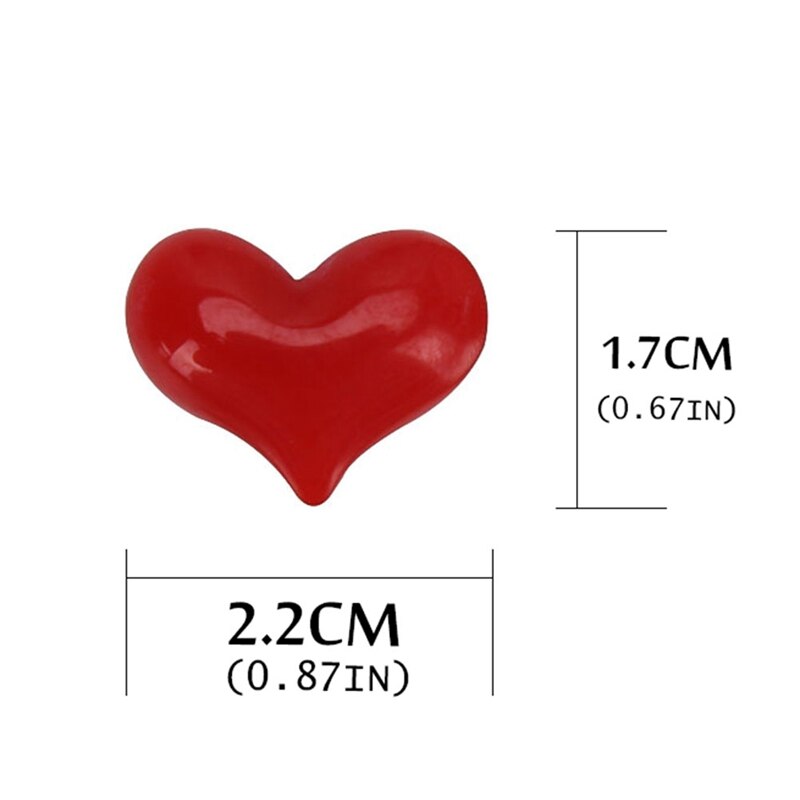 25pcs/lot Red Heart Shape Chocolate Fridge Magnets... – Grandado