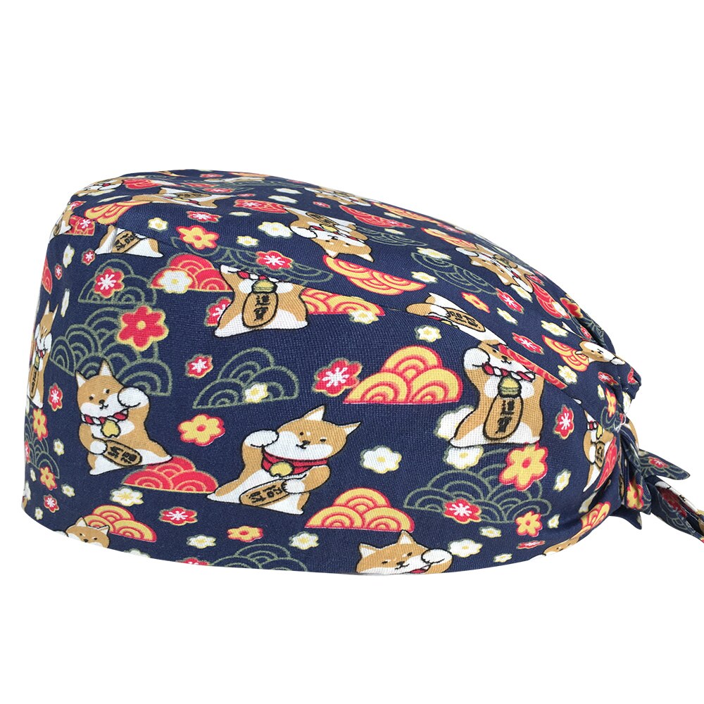 Breathable unisex cute Health service scrub cap Be... – Grandado