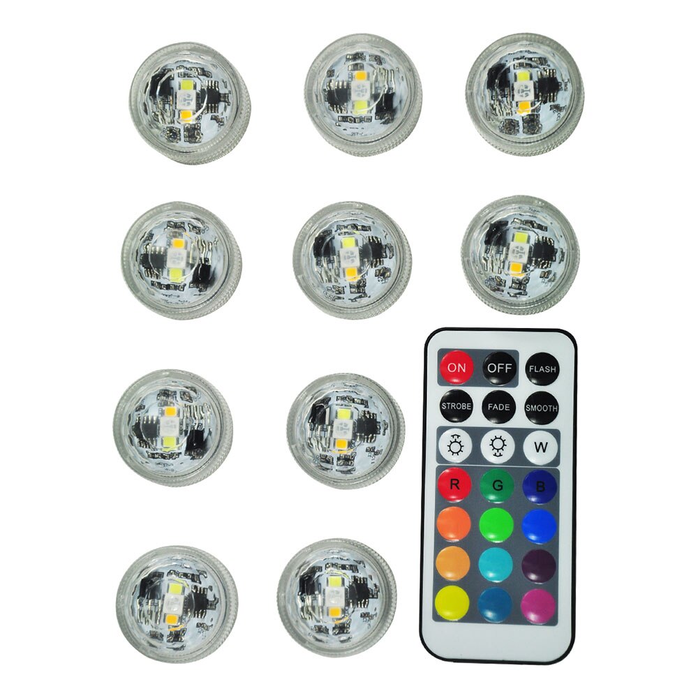 Battery Operated Waterproof RGBW Submersible LED L... – Grandado