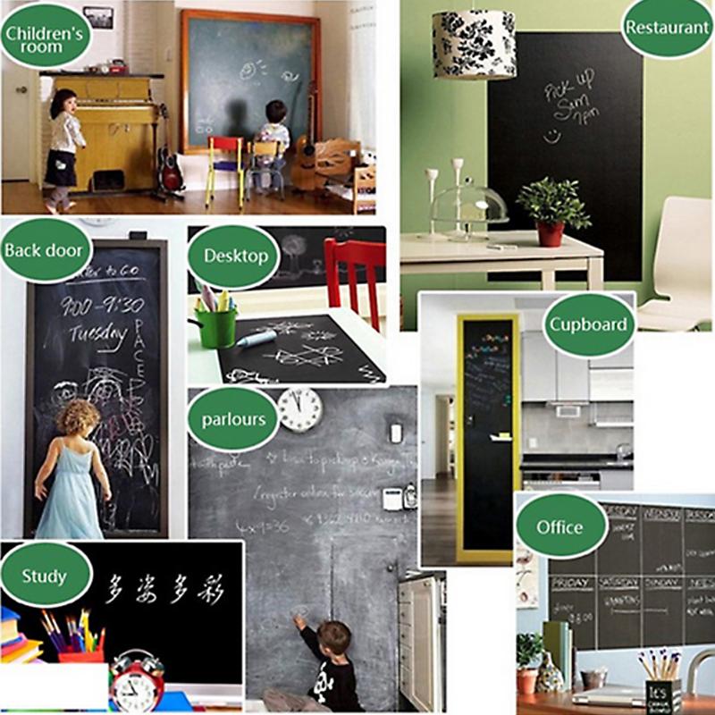 110*45cm Removable Blackboard Sticker Chalkboard S... – Grandado