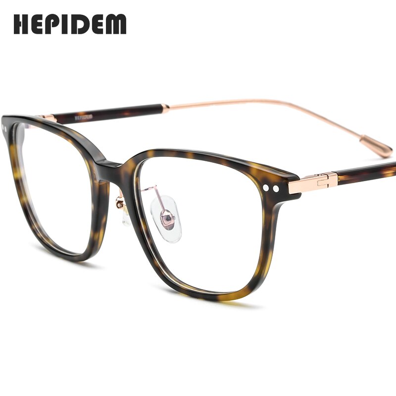 HEPIDEM Acetate Optical Glasses Frame Men Retro Vi... – Grandado
