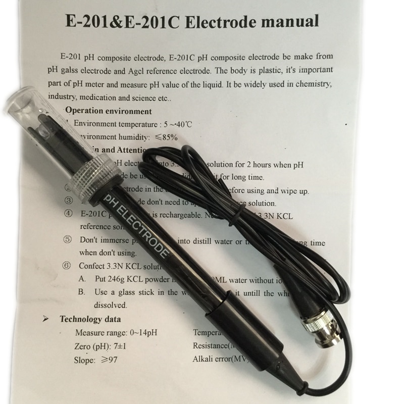 Pen PH Elektrode Sensor BNC Connector Probe Zwemba... – Grandado