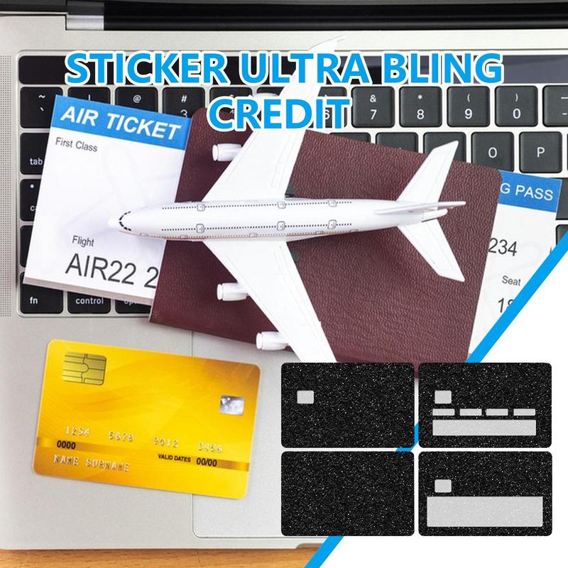 Credit Card Skin Stickers 4pcs Shiny Card Removabl... – Grandado