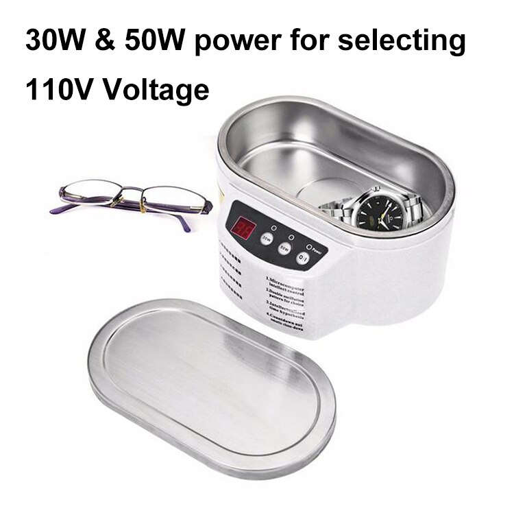 JIQI MINI Ultrasonic Cleaner Bath Dual Power Glass... – Vicedeal