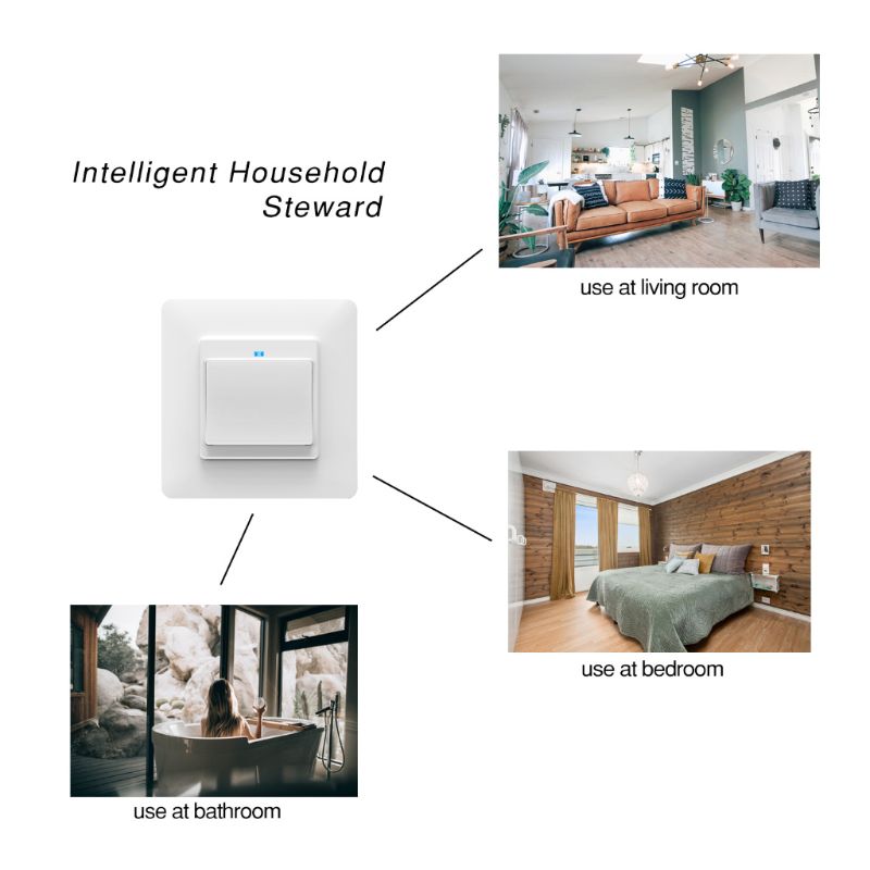 WiFi Smart Light Wall Switch Push Button Intellige... – Grandado