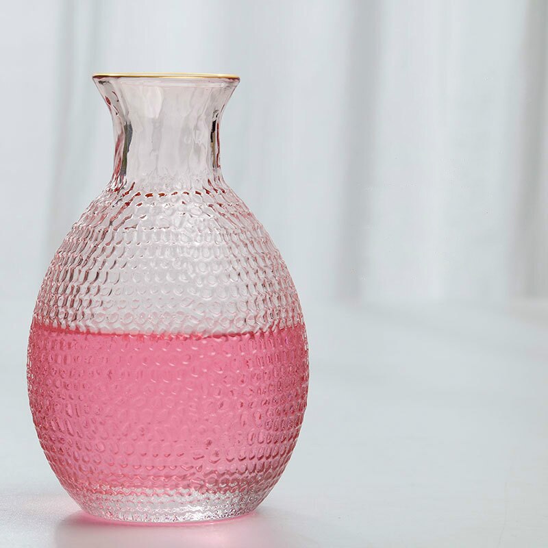 apanese Style Hammered Pink Sake Set Wine Glasses ... – Grandado