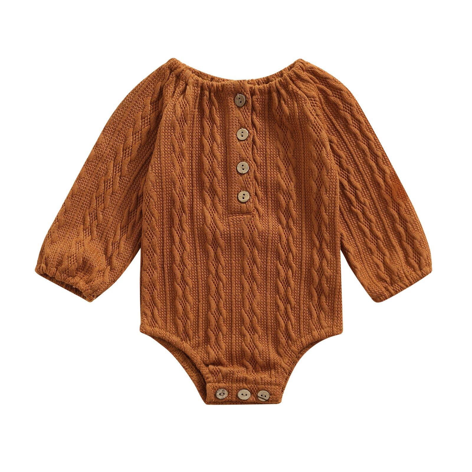 Autumn Newborn Baby Boys Girls Clothes Solid Knitt... – Grandado