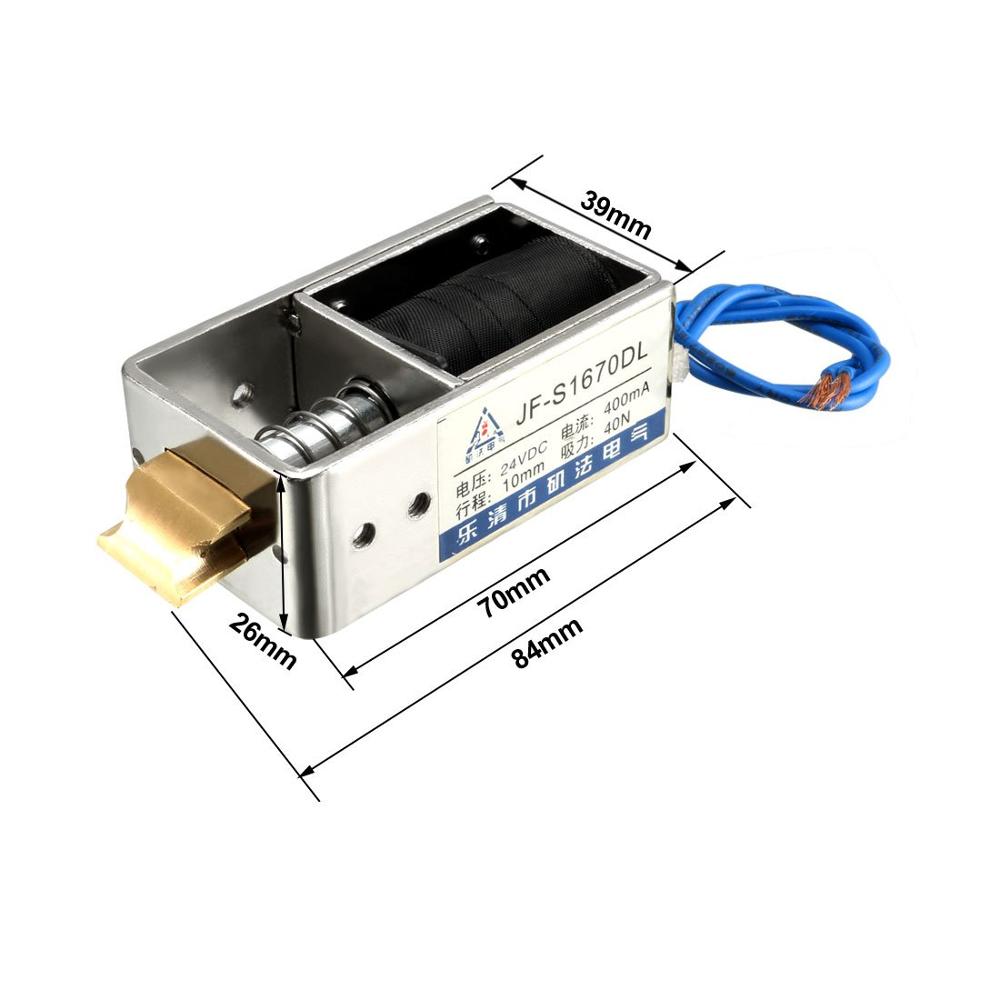 JF-S1670DL DC 12V / 24V 400mA 40N 10mm Pull Type O... – Grandado