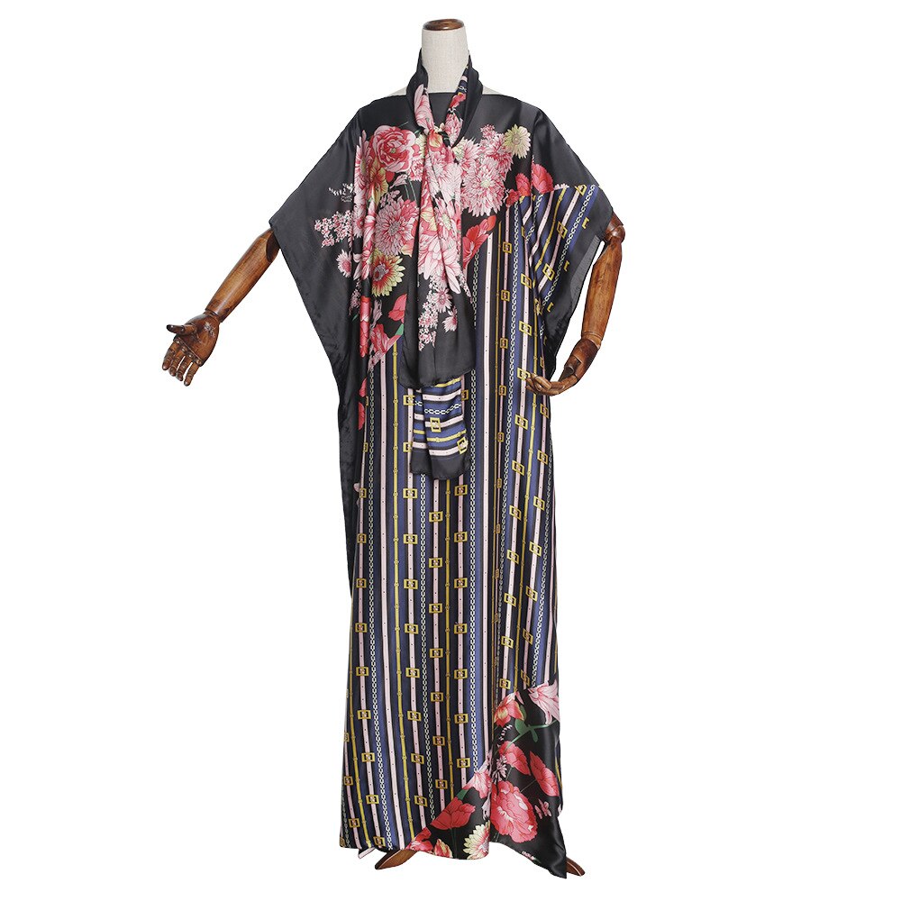 Dress Length:130cm Bust:130cm dresses Bazin Print ... – Grandado