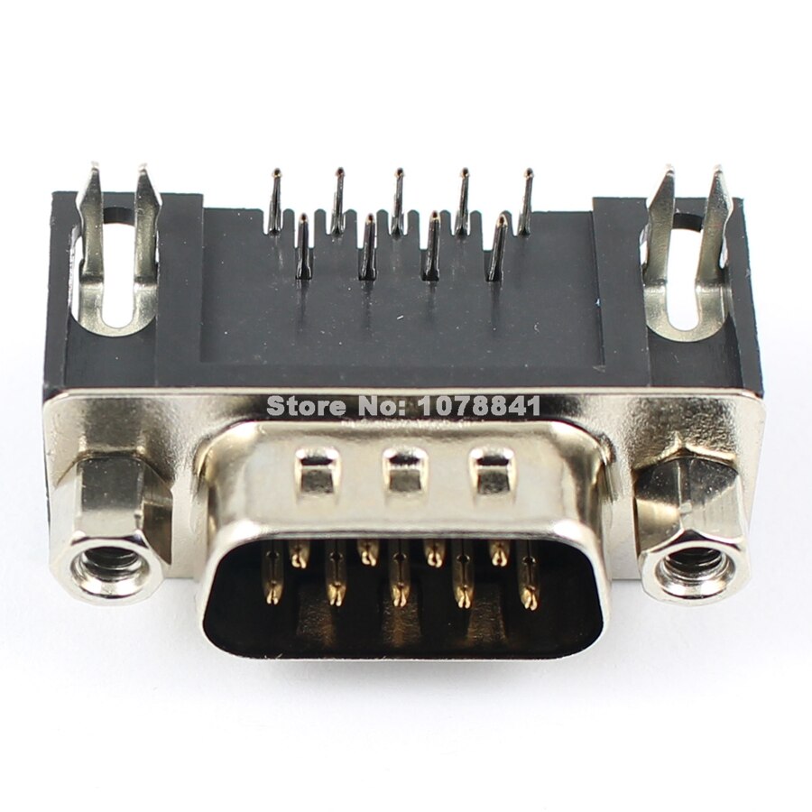 10pcs D-SUB 9 Pin Male Right Angle PCB Connector 2... – Vicedeal