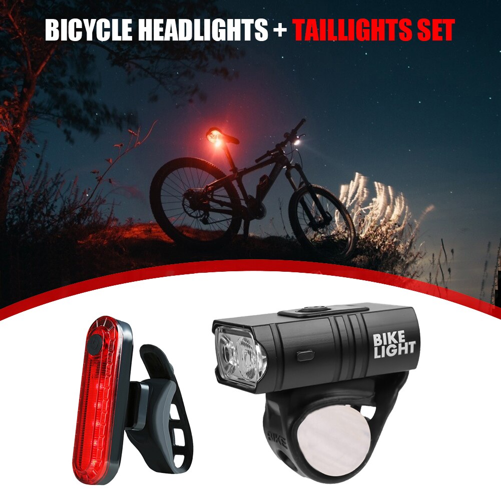 2Pcs T6 Led Mtb Fiets Koplamp Waterdichte Achterli... – Vicedeal