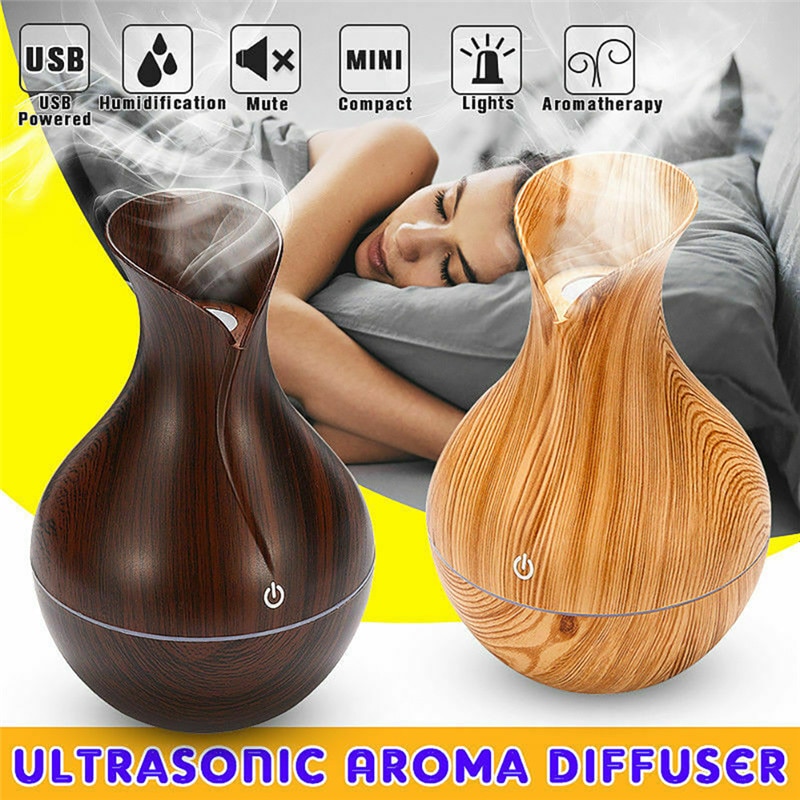 Usb Elektrische Aroma Air Diffuser Hout Ultrasone ... – Grandado