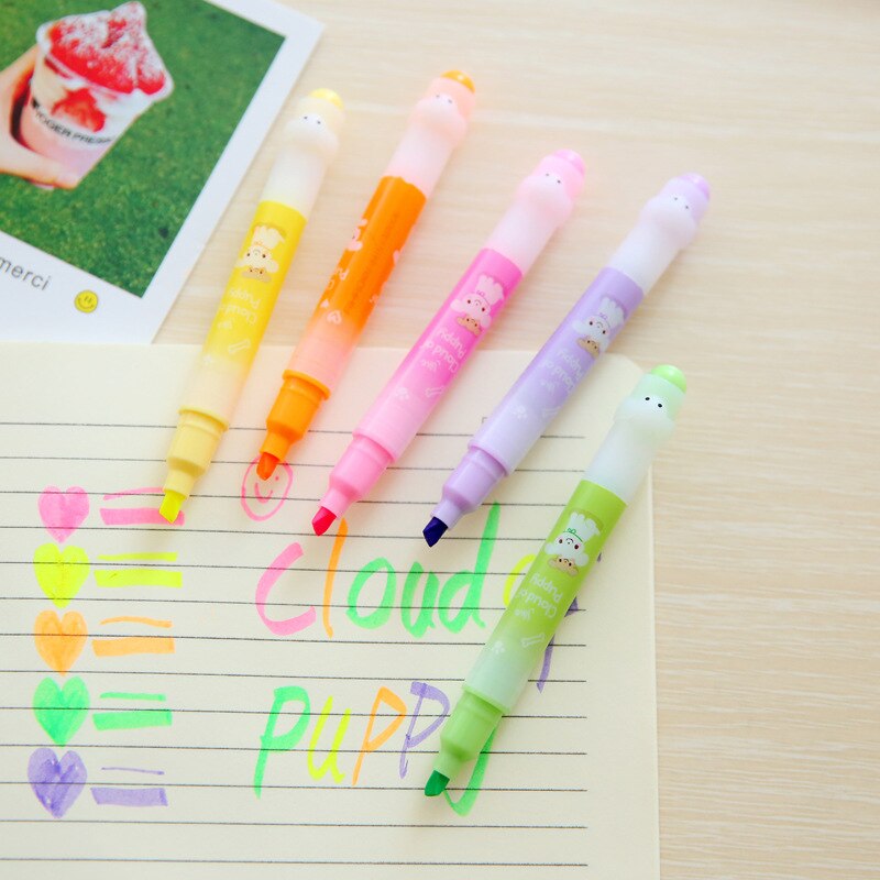 6 colors/box cute kawaii oblique minii marker pens... – Grandado