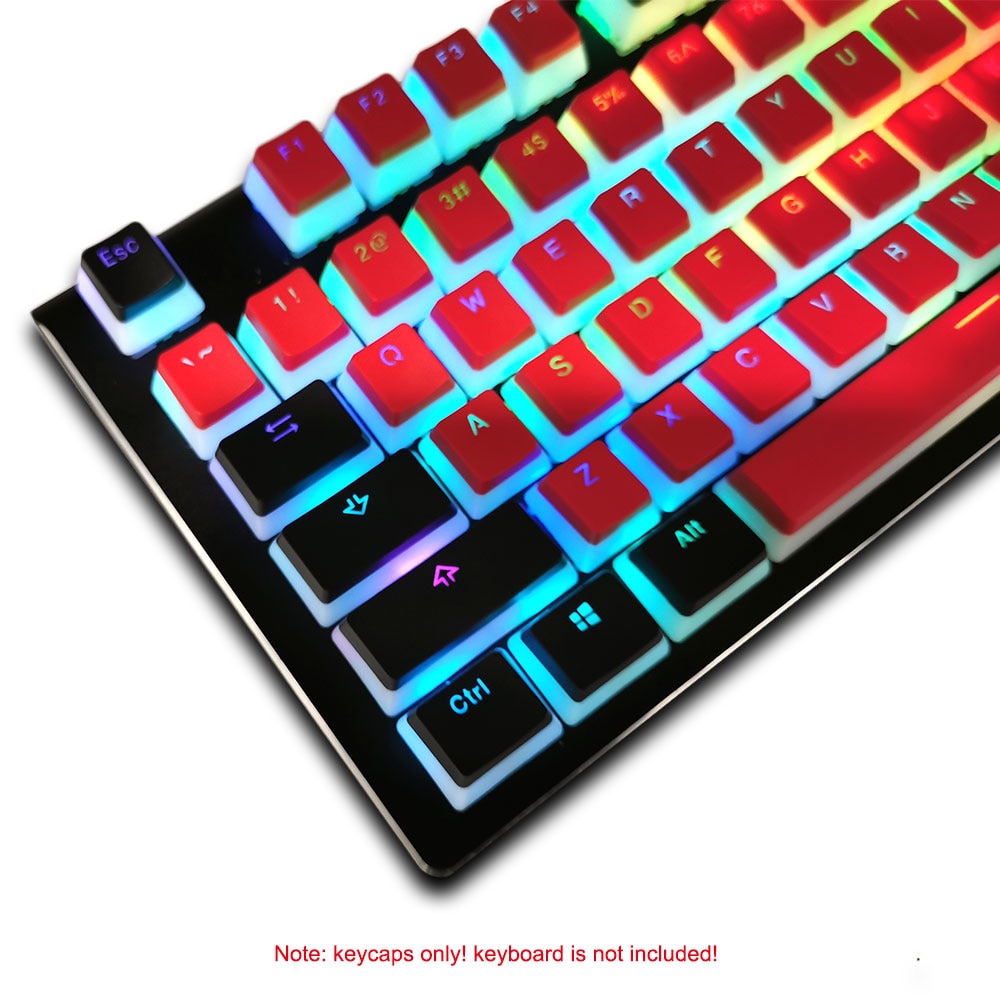 Pudding Keycaps Double Shot Backlit 104 Keycaps Se... – Grandado