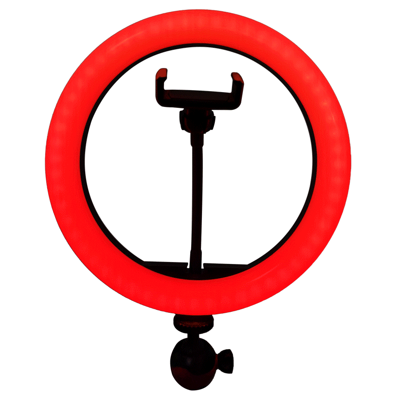RGB Colorful LED Ring Light 10 Inch 160CM Stand Ra... – Grandado