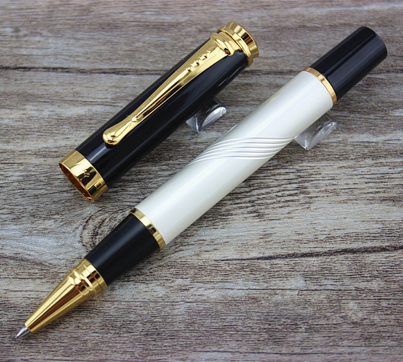 Jinhao 500 bolígrafo de lujo de metal blanco serie... – Grandado