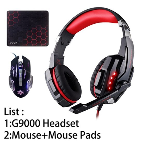 Kotion hver casque led lys gaming hovedtelefoner m... – Grandado