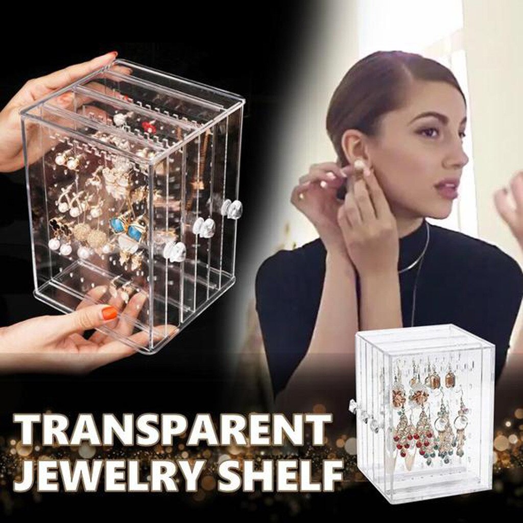 3-Layers Transparent Jewelry Display Shelf howing ... – Grandado