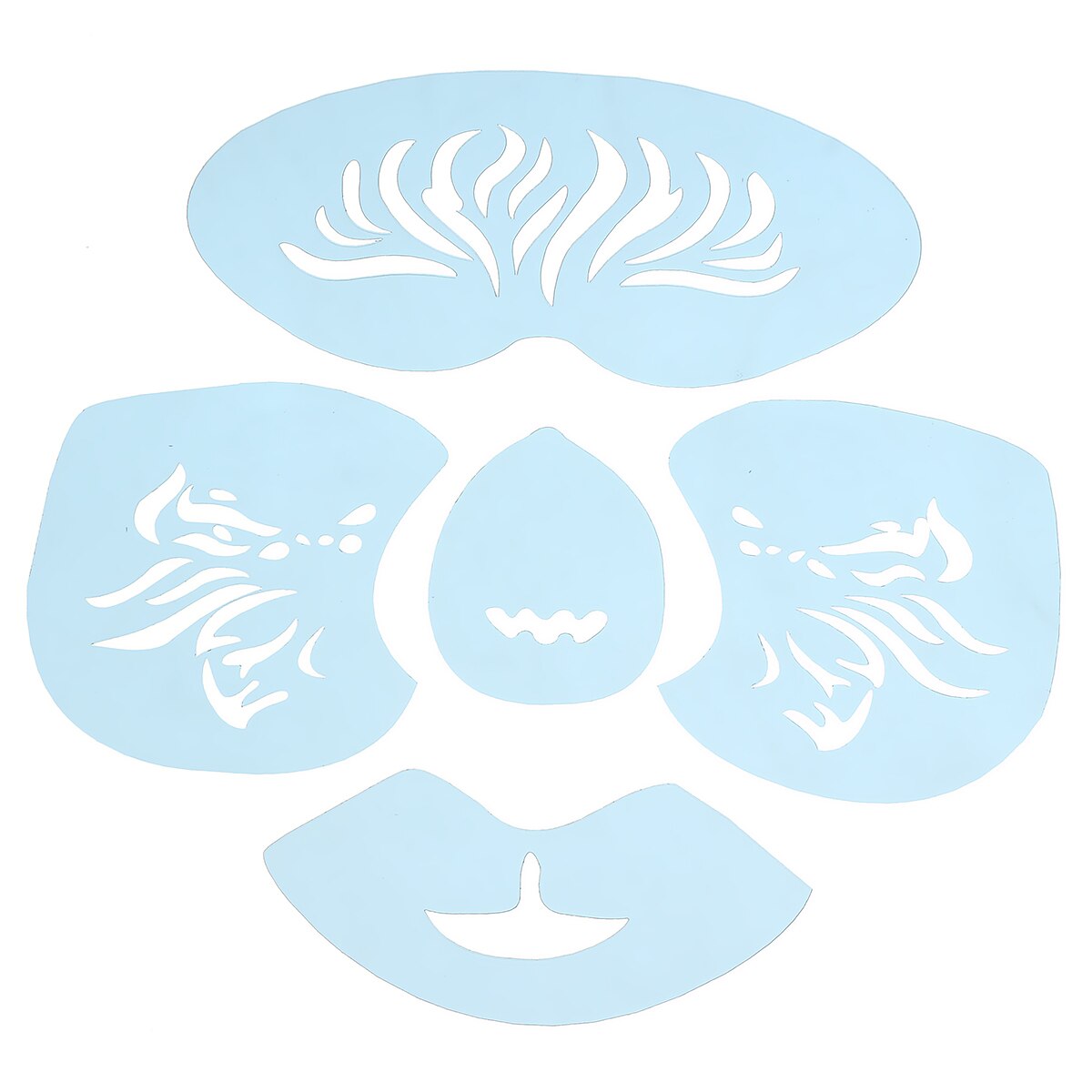 Soft Reusable Face Paint Stencil Tiger Butterfly P... – Grandado