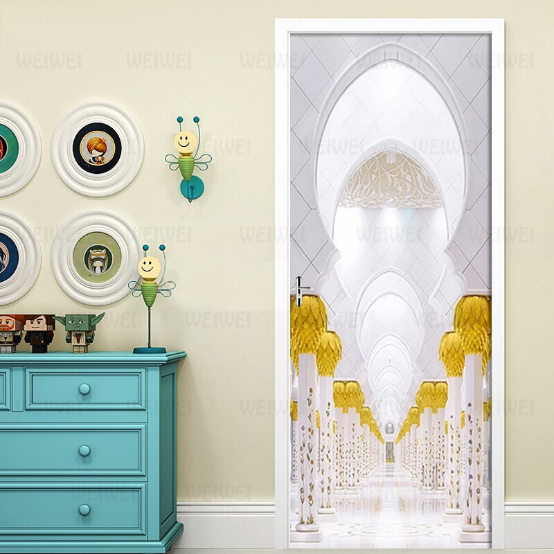 Luxury 3D Gold European Roman Column Wall Murals P... – Grandado